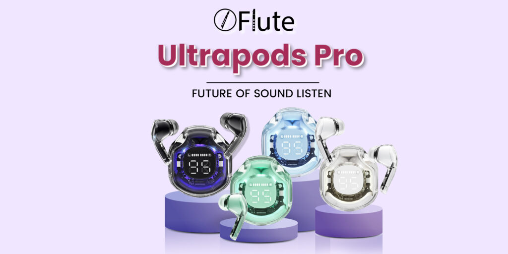 Buy Flute Ultrapods Pro Wireless Earbuds ️ 80% OFF